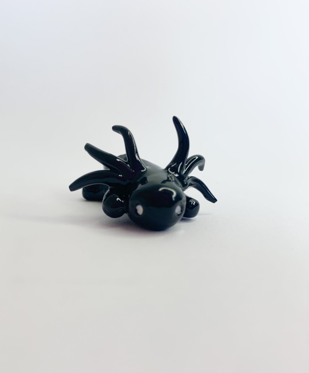 Dark Axolotl Sculpture Dark Emo Axolotl Goth Axolotl Creature Black ...