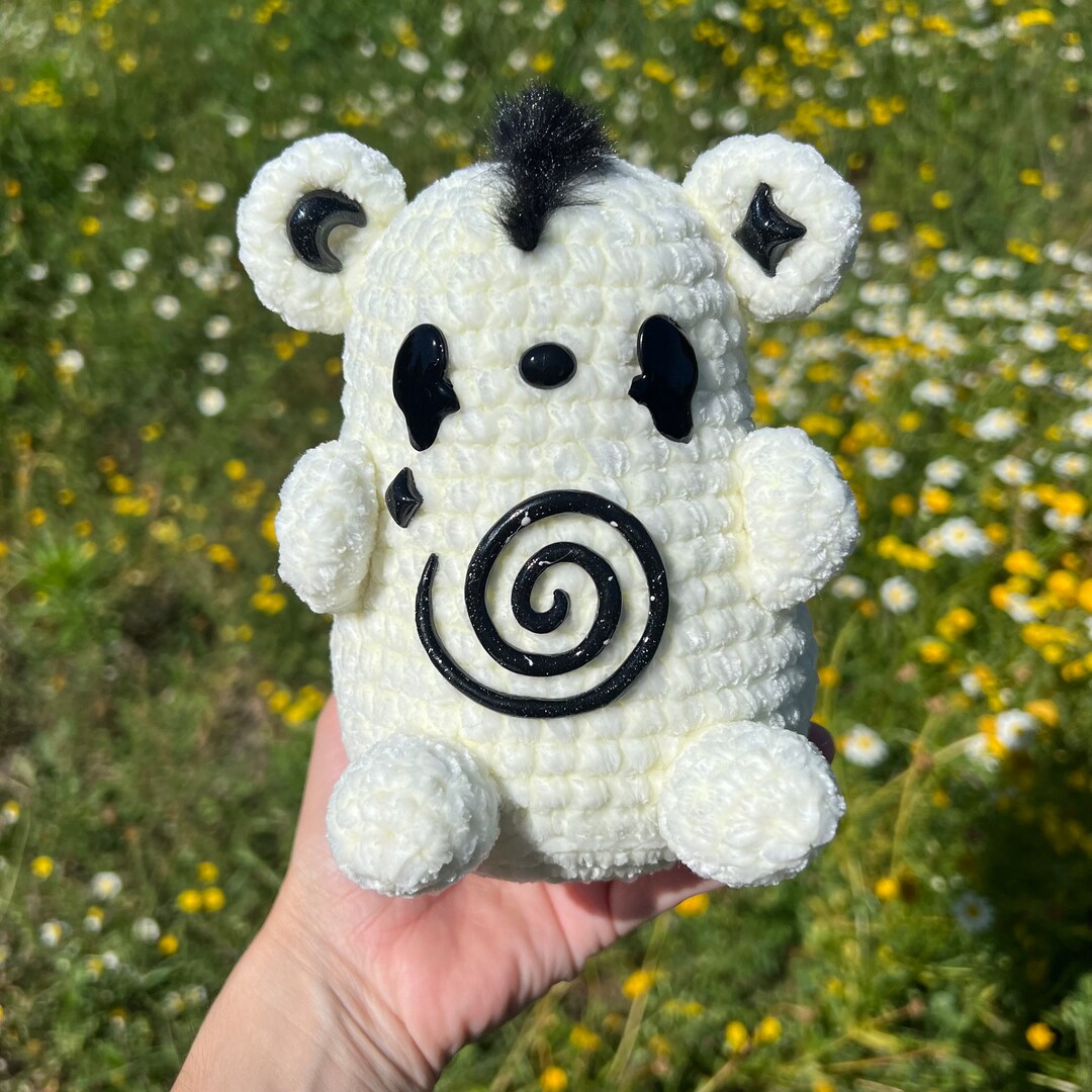 SPACE PLUSH Handamde Crochet Bear Plush Star Moon Spiral Plushie Plush ...