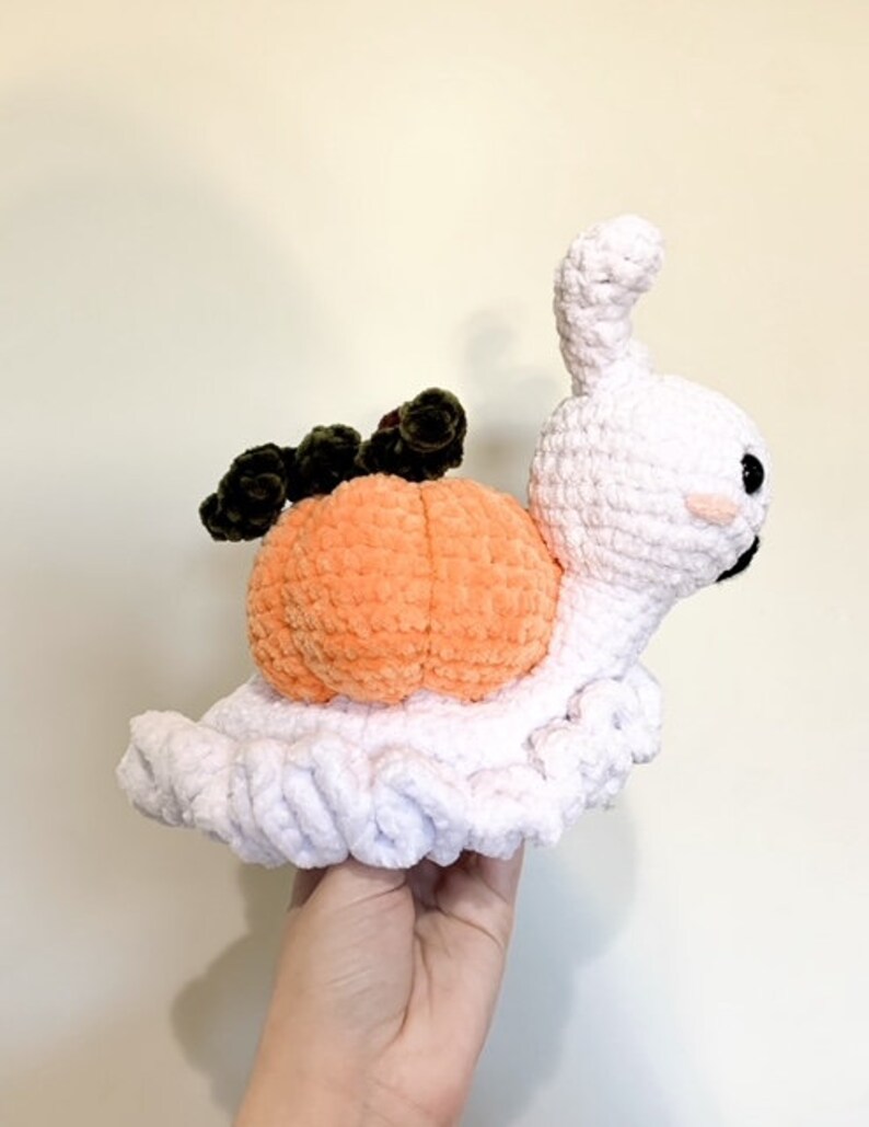 Casper the Pumpkin Ghost Snail Pattern PDF - Etsy