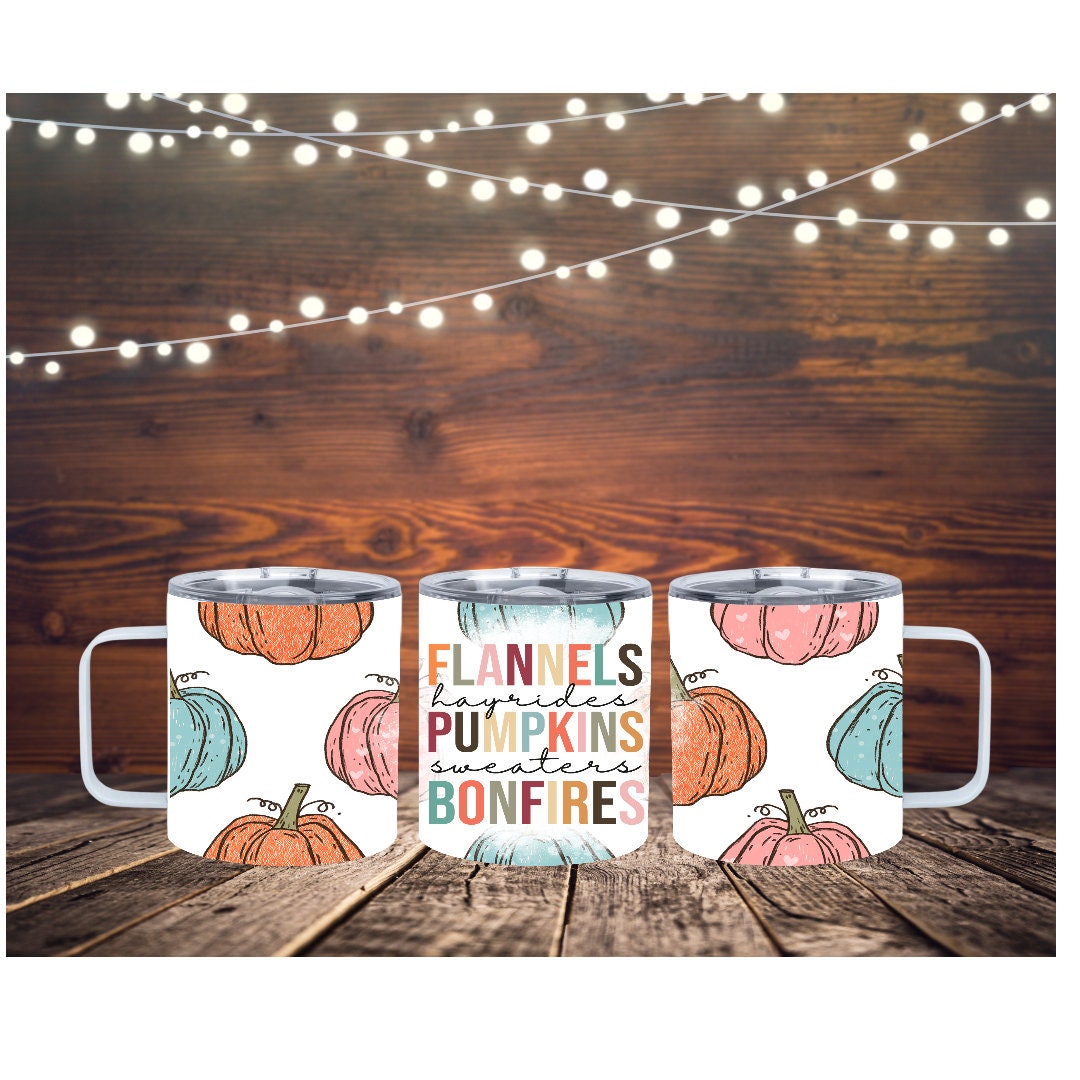 Flannels Hayrides Pumpkins Sweaters Bonfires Coffee Mug 10oz - Etsy