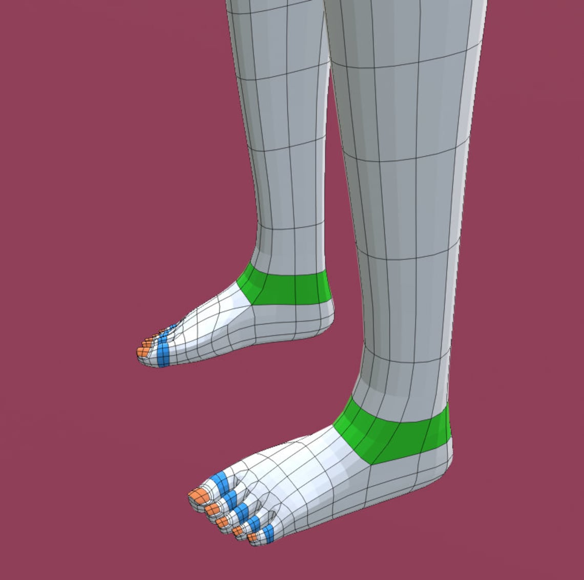 Blender Stylized 3D Model Body Topology Woman Full Animated Full ...