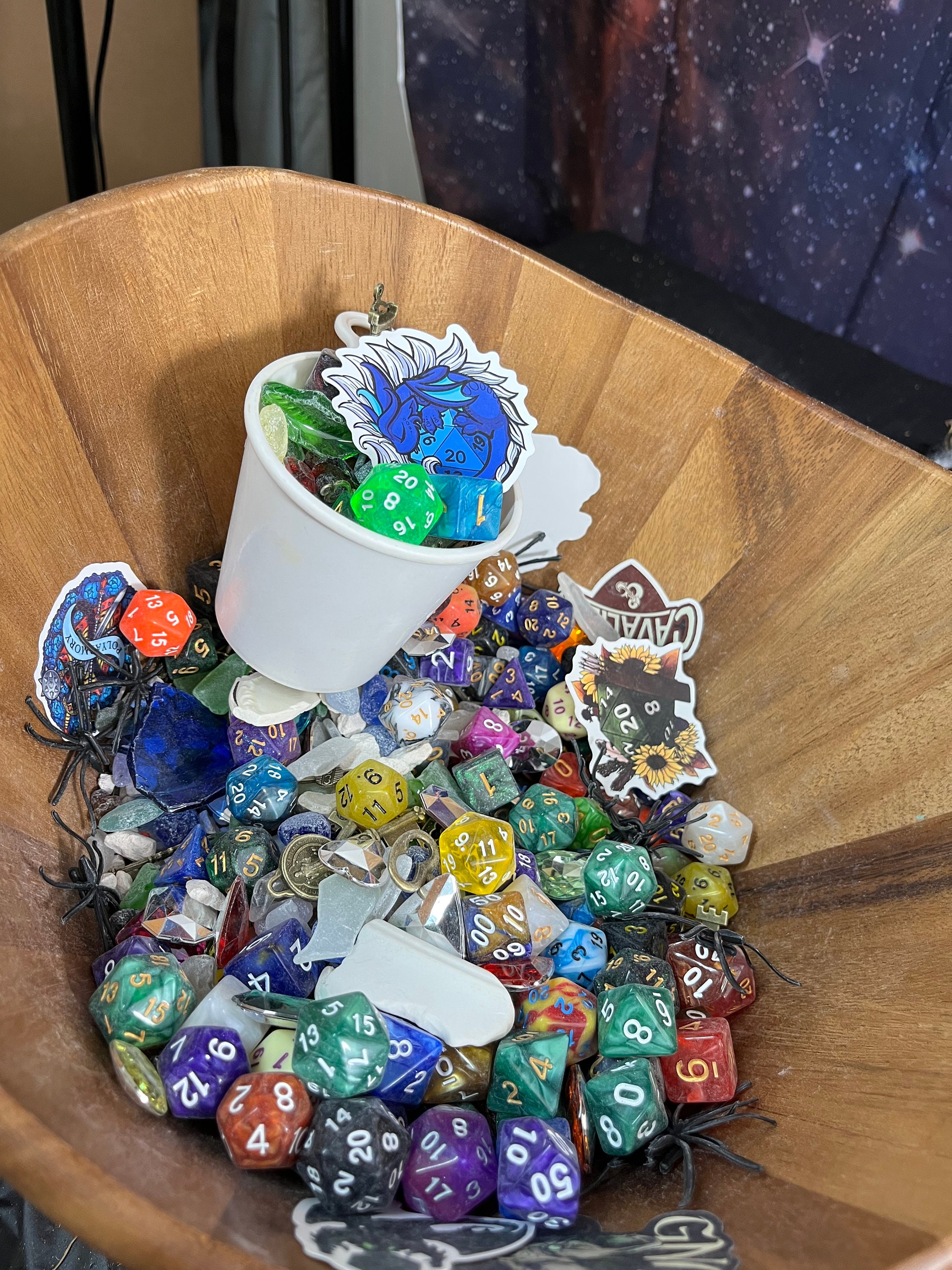 Dnd/tabletop RPG Random Dice SCOOP 1 Full Cup - Etsy