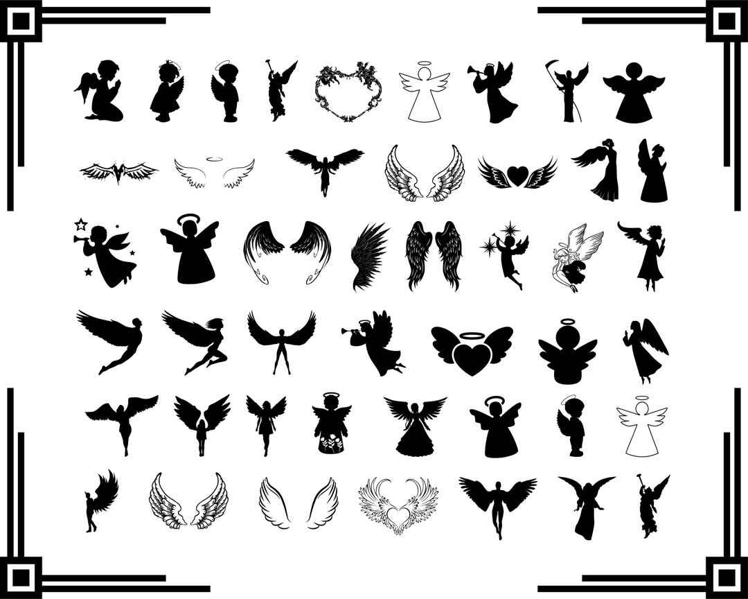 Angels Bundle Svg Christmas Angels Svg Christmas Decoration - Etsy ...