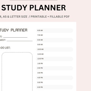 Study Planner, to Do List, Key Notes Organizer, Important Deadlines ...