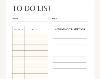To Do Lists, Tasks Lists, Checklist, Daily Notes, Weekly Planner ...