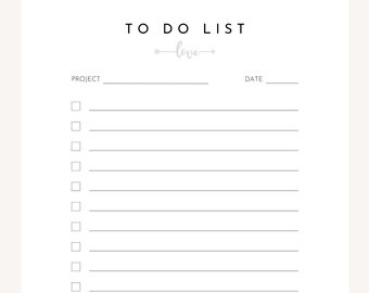 To Do Lists, Tasks Lists, Checklist, Daily Notes, Weekly Planner ...