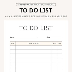 To Do Lists, Tasks Lists, Checklist, Daily Notes, Weekly Planner ...