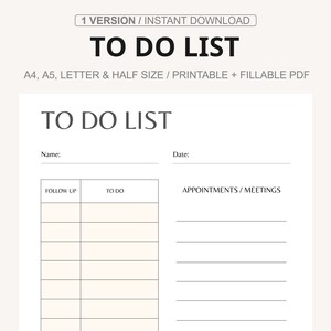 To Do Lists, Planner, Notes, Daily Reminder, Follow Up, Tasks List ...