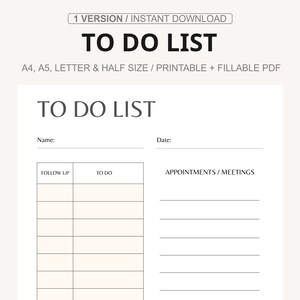 To Do Lists, Planner, Notes, Daily Reminder, Follow Up, Tasks List ...
