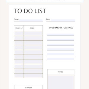 To Do Lists, Planner, Notes, Daily Reminder, Follow Up, Tasks List ...