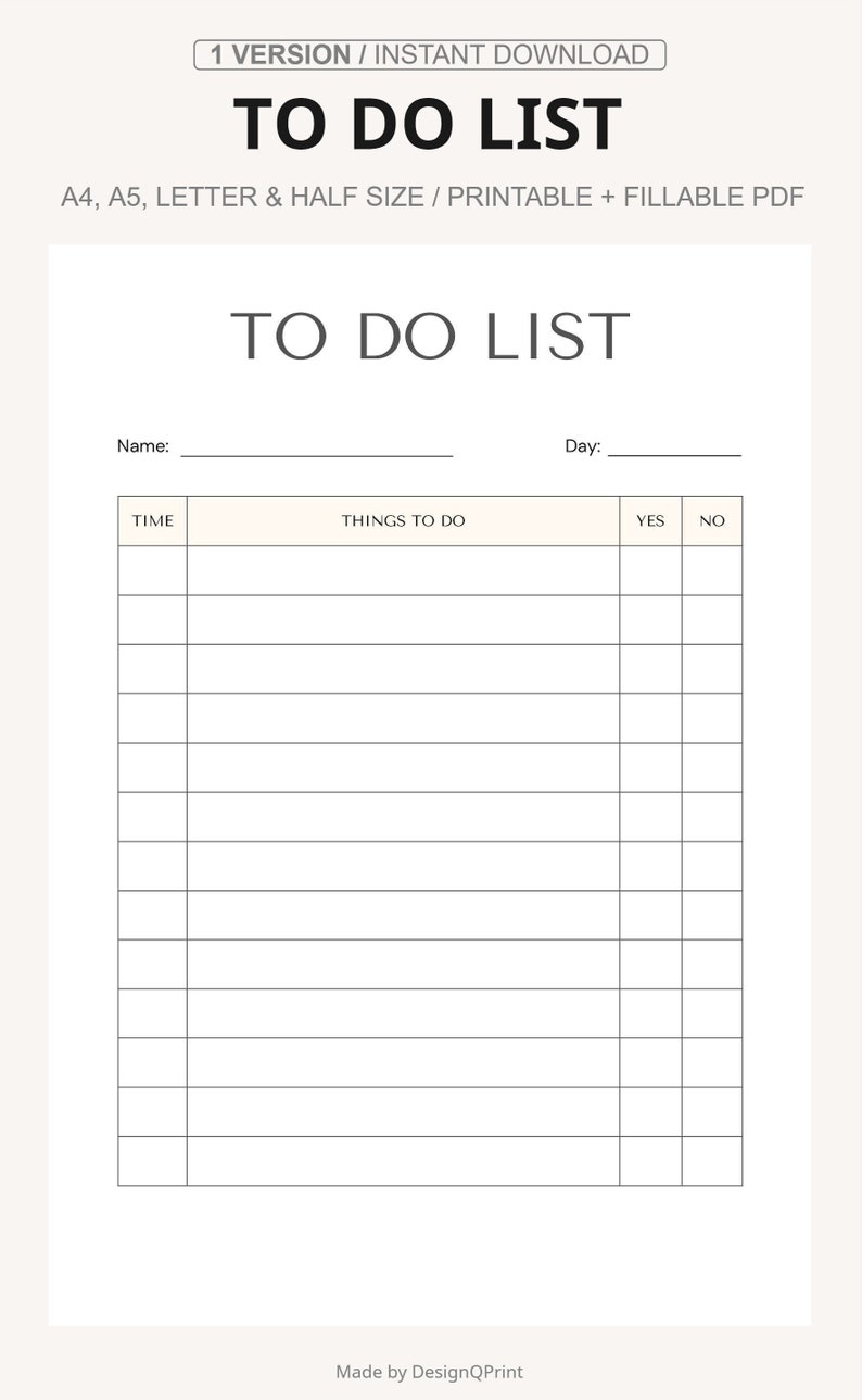 To Do Lists, Tasks Lists, Checklist, Daily Notes, Weekly Planner ...