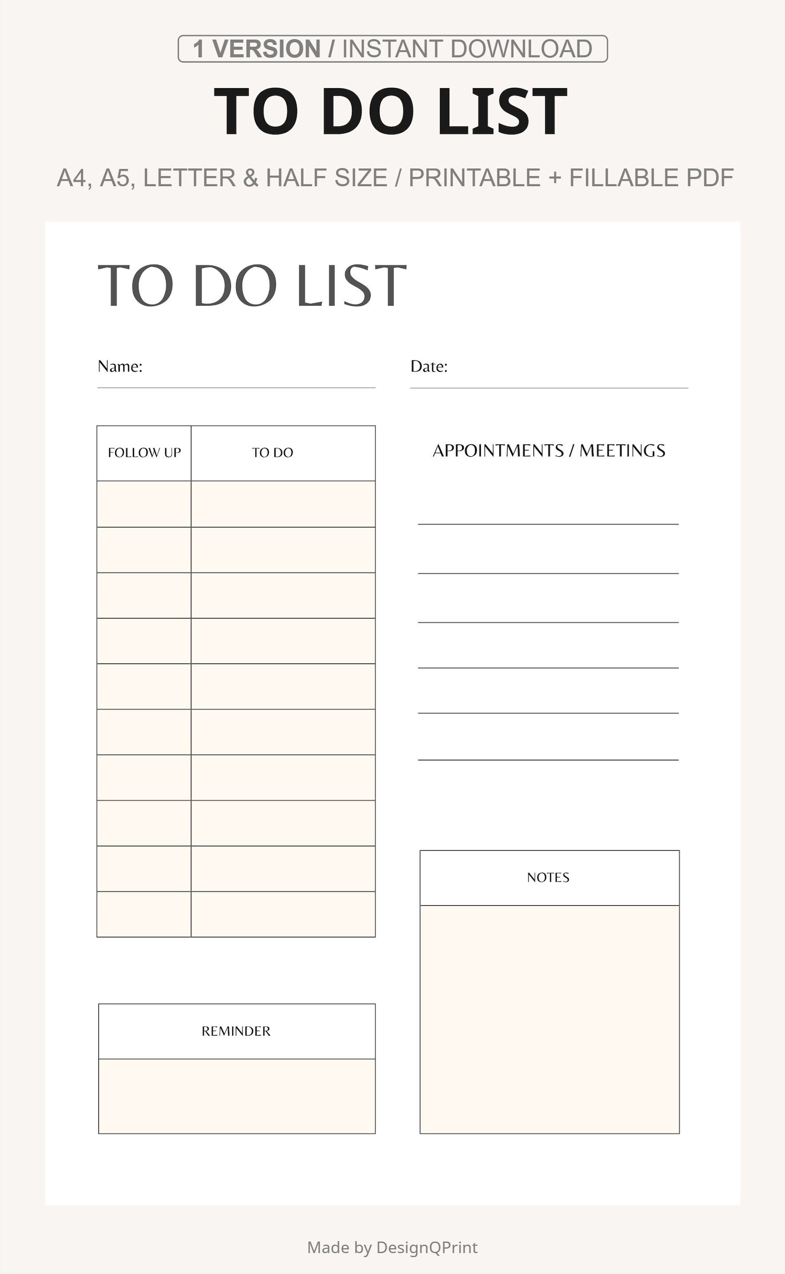 To Do Lists, Planner, Notes, Daily Reminder, Follow Up, Tasks List ...