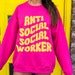 Funny Social Work Shirt Gift for Social Worker Pink - Etsy