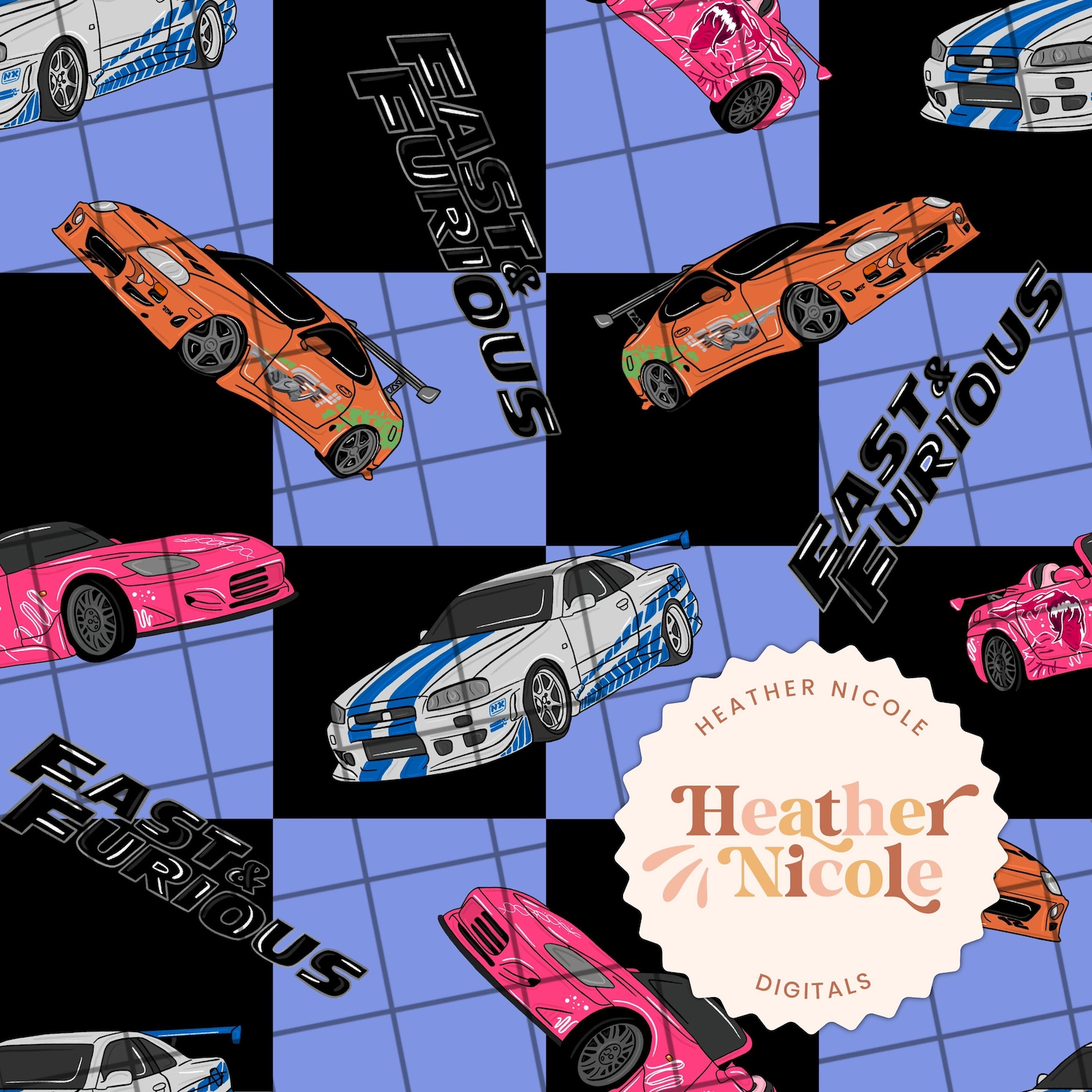 Fast Furious SEAMLESS Png | DIGITAL DOWNLOAD | Nissan Skyline, Movies ...