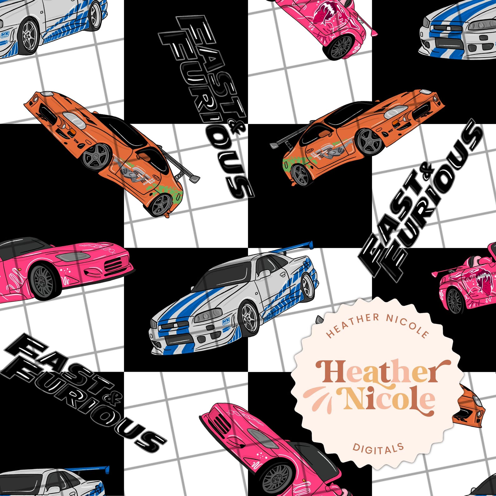 Fast Furious SEAMLESS Png | DIGITAL DOWNLOAD | Nissan Skyline, Movies ...