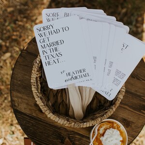 Wedding Hand Fan Editable Template | Canva | DIGITAL DOWNLOAD - Etsy