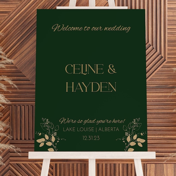 Green and Gold Signs - Etsy
