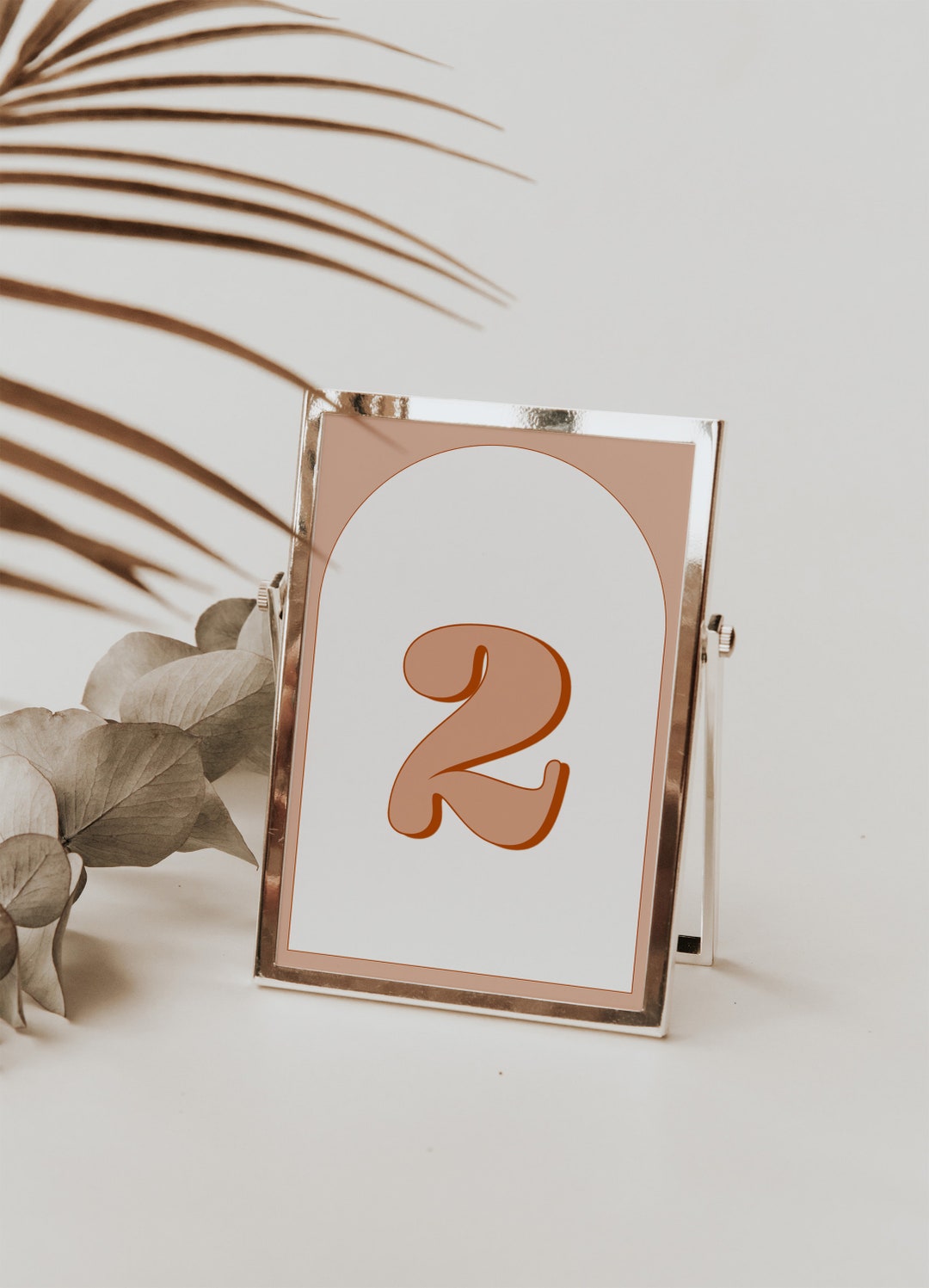 Retro Table Number Template Retro Table Numbers Arch Table Number