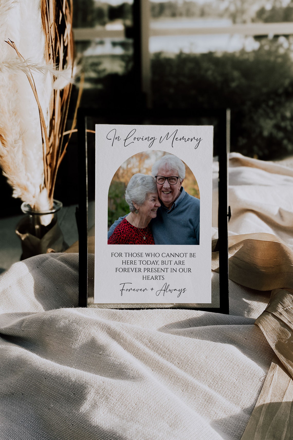 In Loving Memory Wedding Sign, Memorial Sign, Forever With Us Sign ...