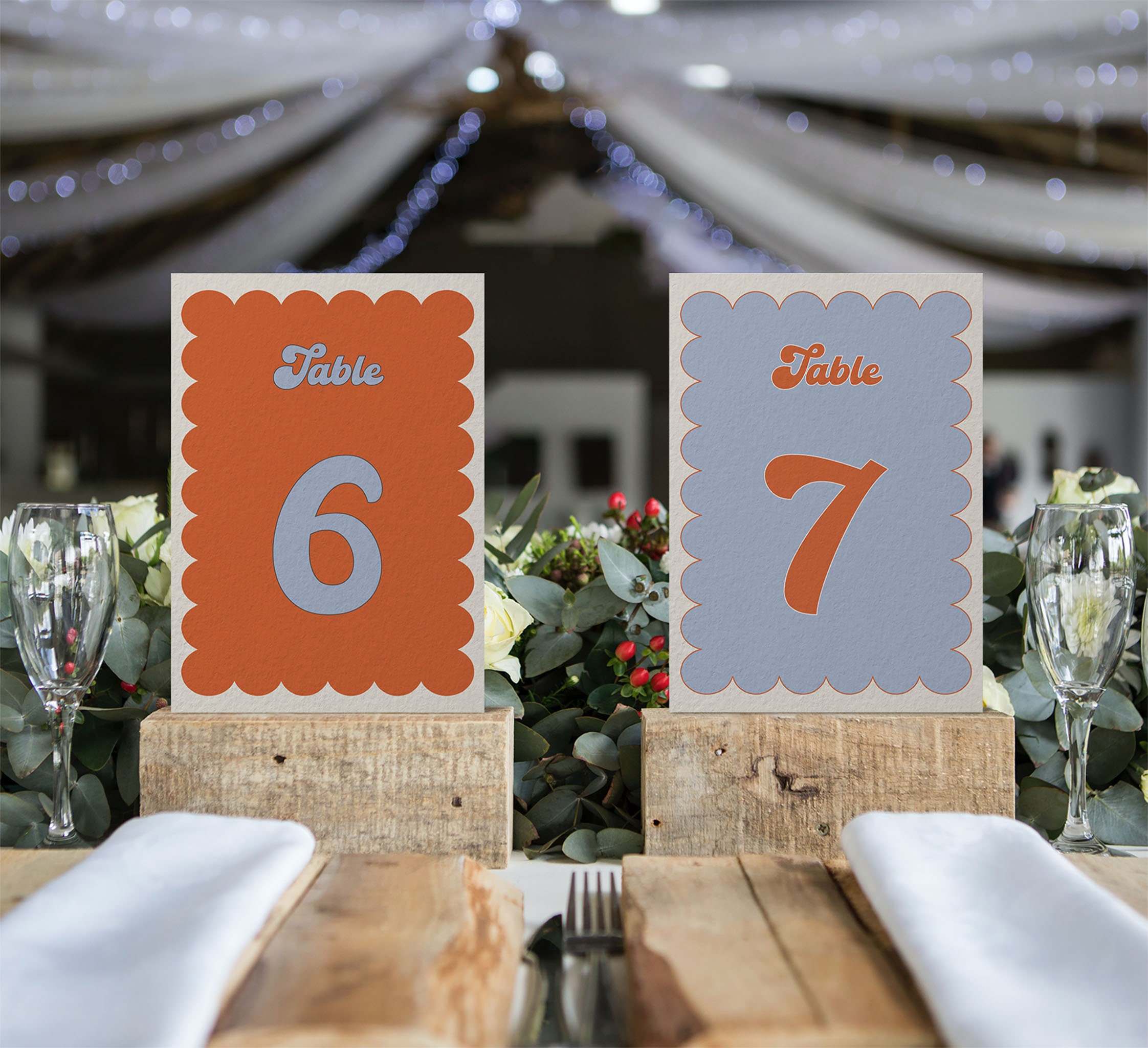 Retro Table Number Template, Retro Table Numbers, Arch Table Number ...
