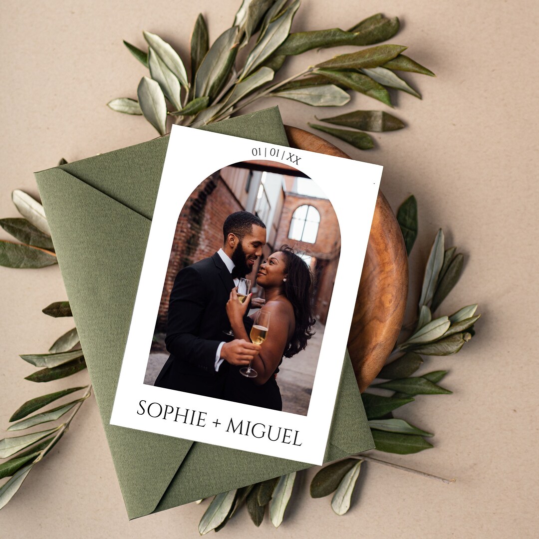 Elopement Announcement Invitation Template, Reception Party Invitation ...