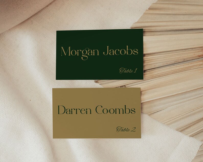 Printable Table Name Card, Wedding Place Cards, Winter Wedding ...