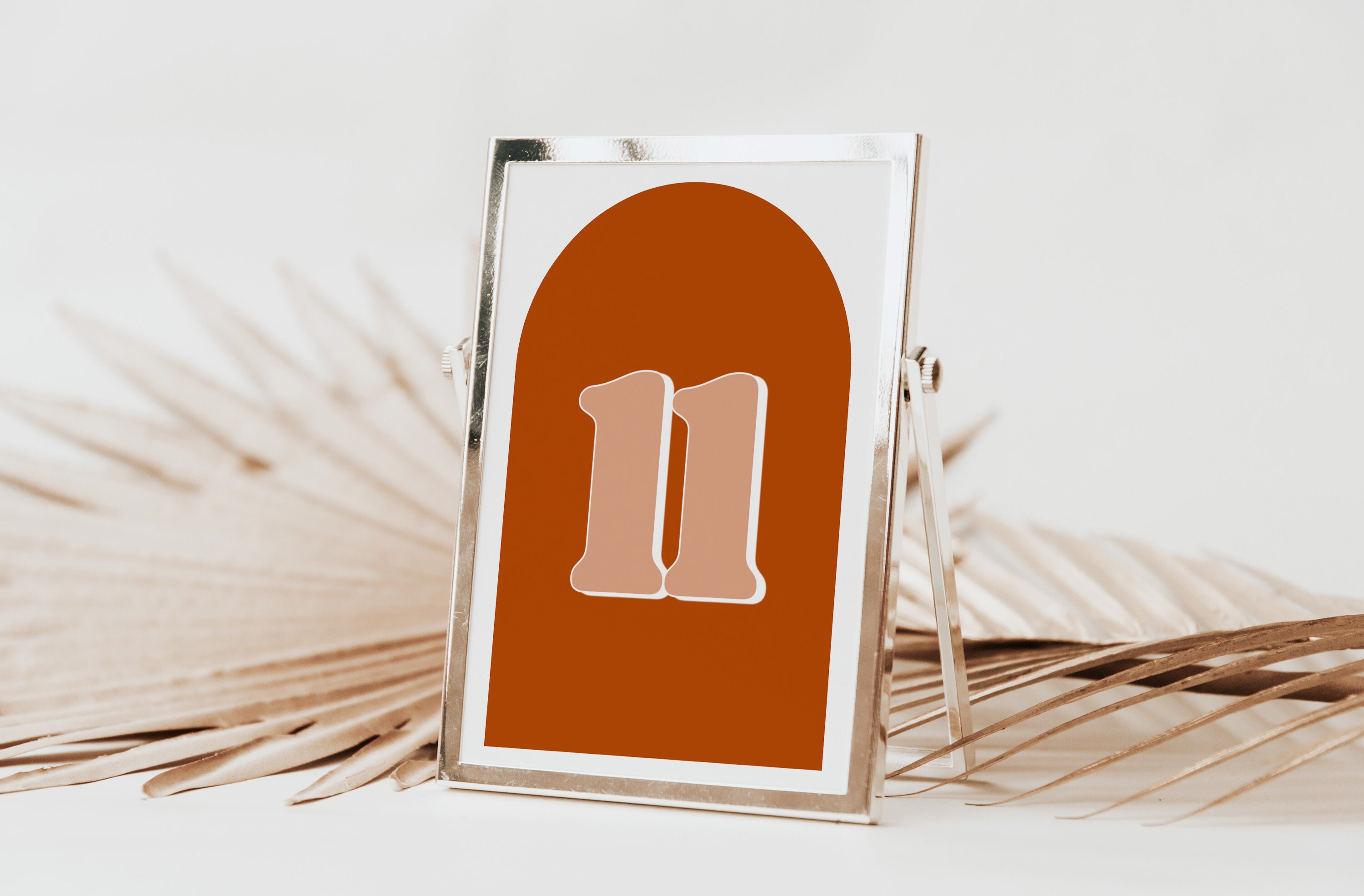 Retro Table Number Template, Retro Table Numbers, Arch Table Number ...