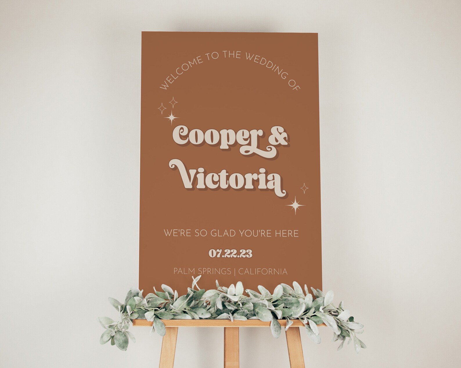 Retro Welcome Sign Template Neutral Wedding Signs Retro - Etsy