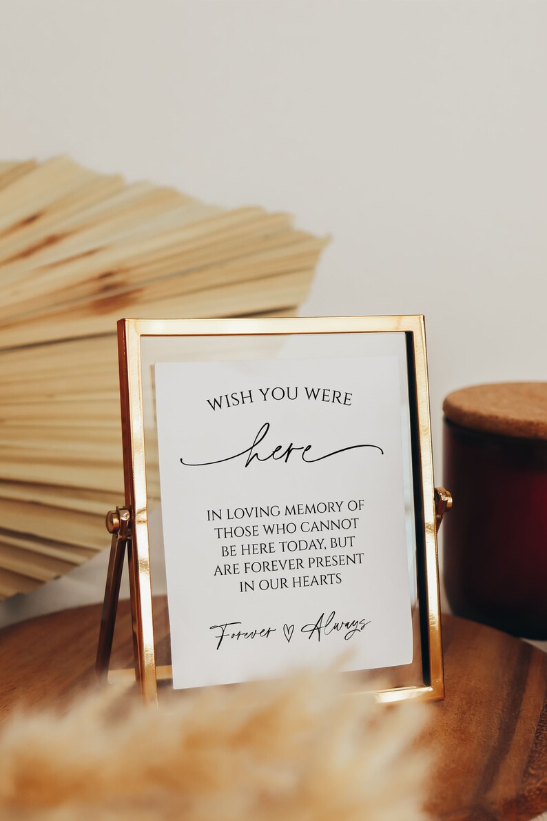 In Loving Memory Wedding Sign Memorial Sign Forever With Us - Etsy Canada