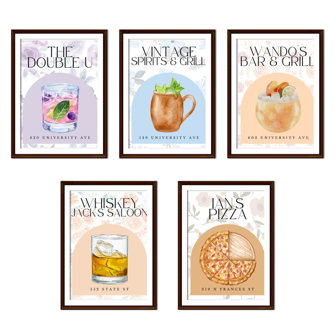 Uw-madison Bar Posters - Etsy