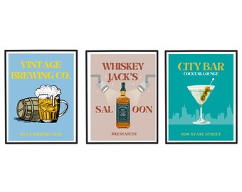 Uw-madison Bar Posters - Etsy