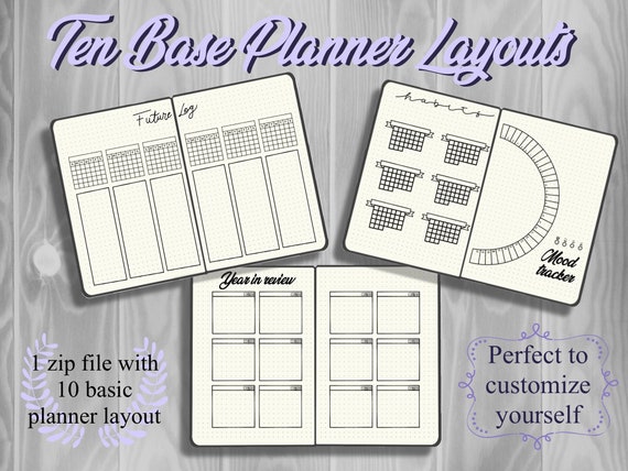 Ten Basic Digital Planner Layouts Compatible With Goodnotes - Etsy