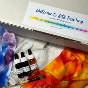 Silk Painting DIY Kit, Paint A Scarf, Silk Painting, Silk Scarf Paint ...