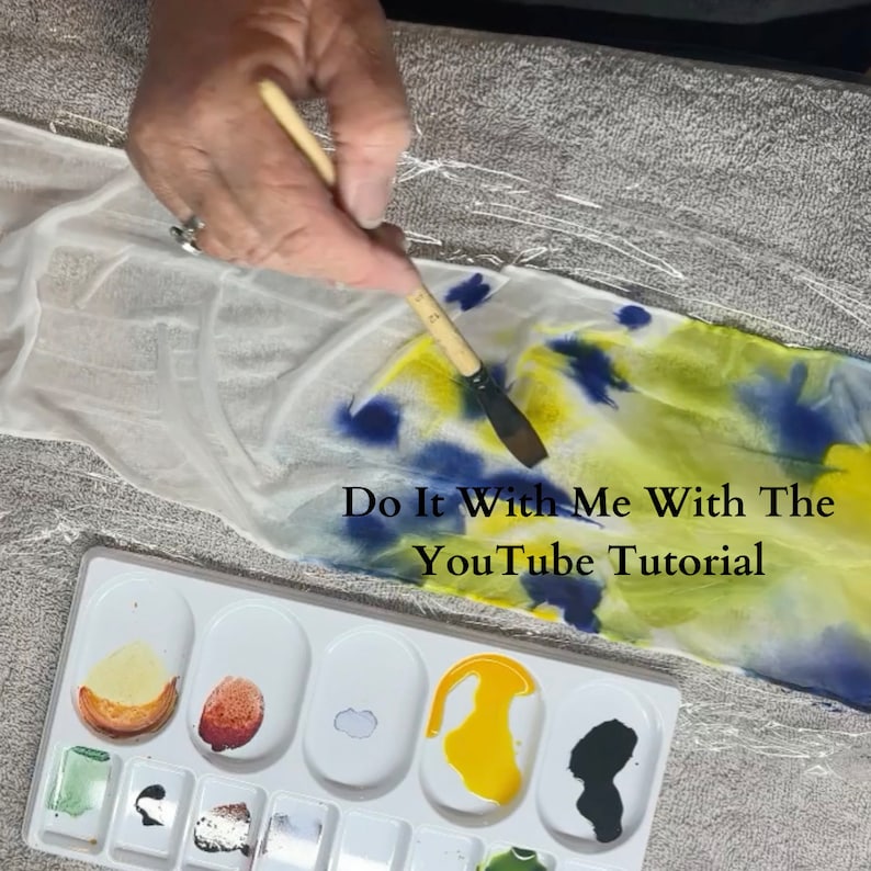Silk Painting DIY Kit, Paint A Scarf, Silk Painting, Silk Scarf Paint ...