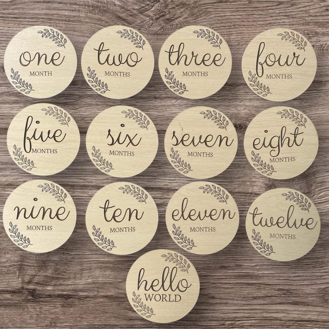 Baby Milestone Markers - Etsy