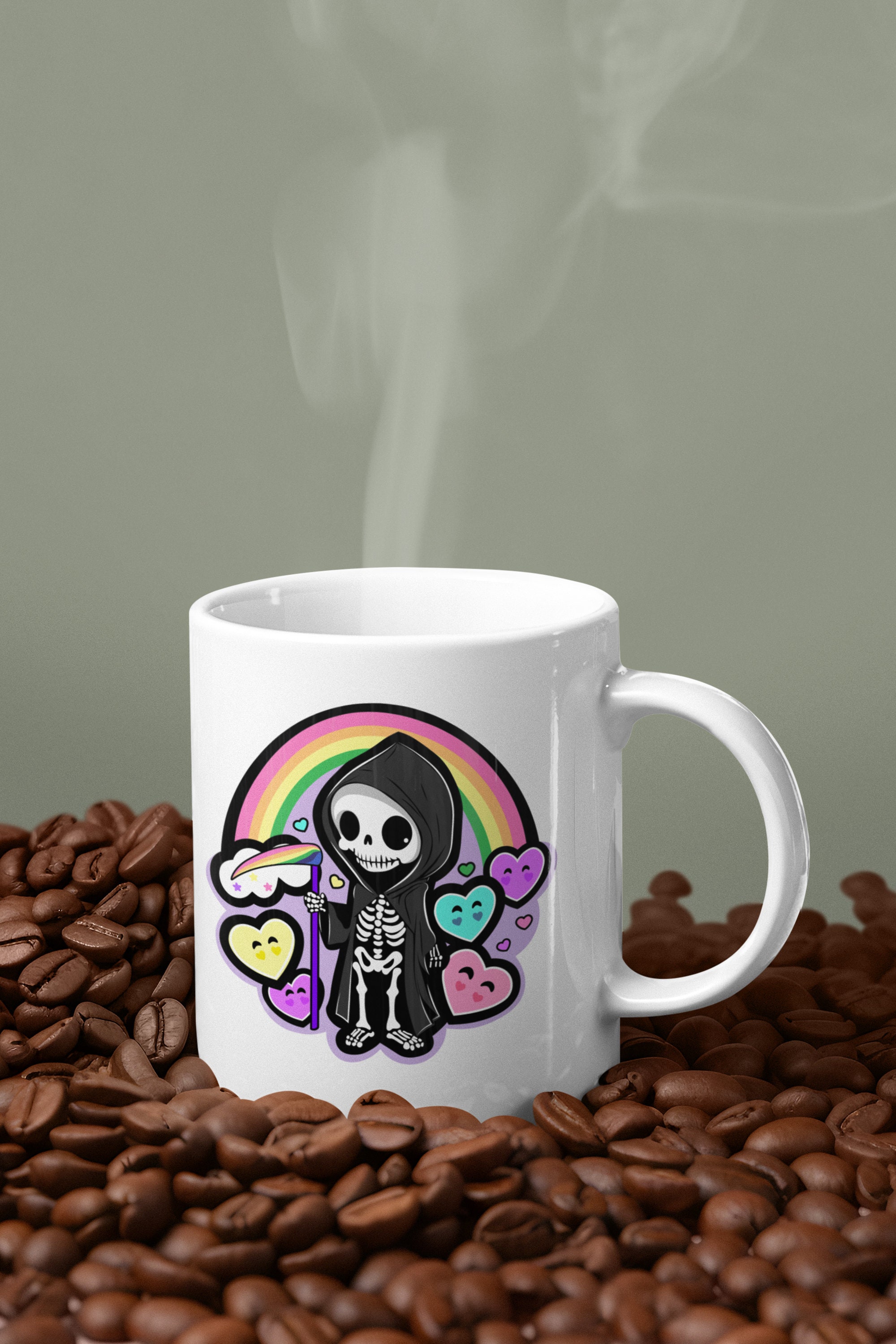 Kawaii Pastel Goth Grim Reaper - Instant Digital Download! SVG and PNG ...