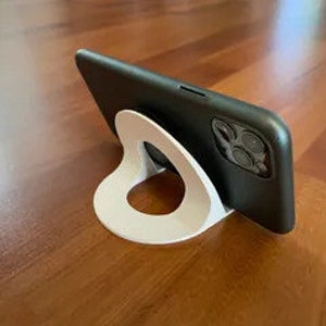 Mobile Phone Stand in a Modern Curved Design. - Etsy
