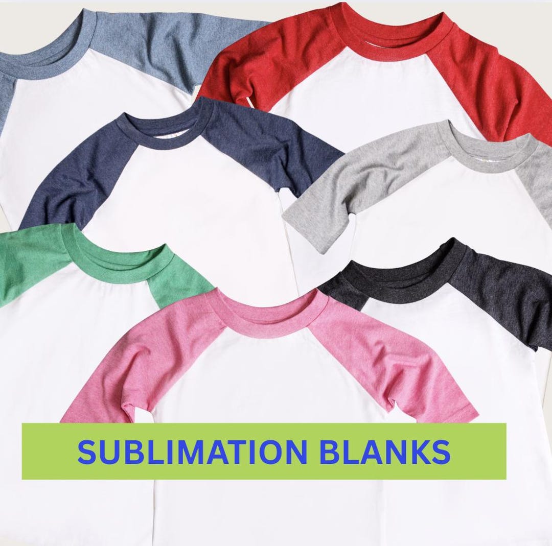 Toddler Polyester Tshirt, Polyester Sublimation Blanks, Raglan Tee - Etsy