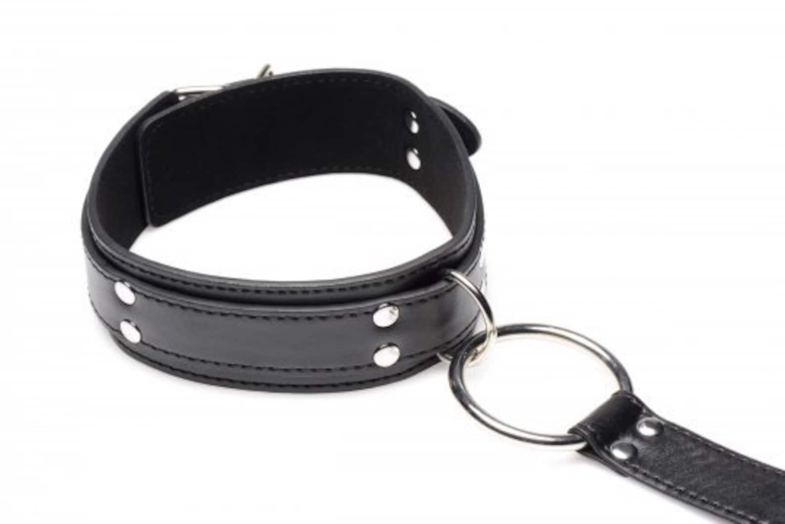 Leather Neck to Wrist Restraints for Men & Women, BDSM Neck Collar With ... Leather Neck to Wrist Restraints for Men & Women, BDSM Neck Collar With ...
