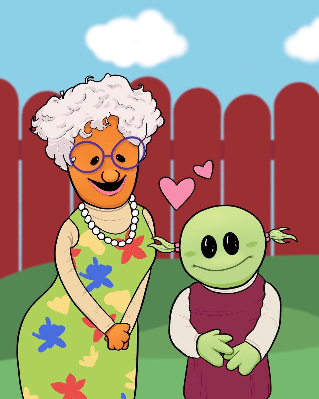 Nana and Mona - Nanalan’ Fan Art Print - Etsy