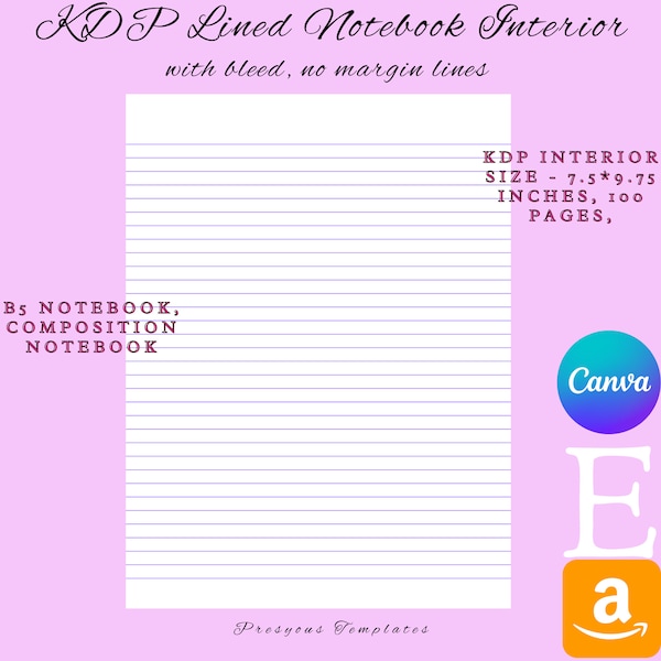 College Ruled Notebook - Etsy