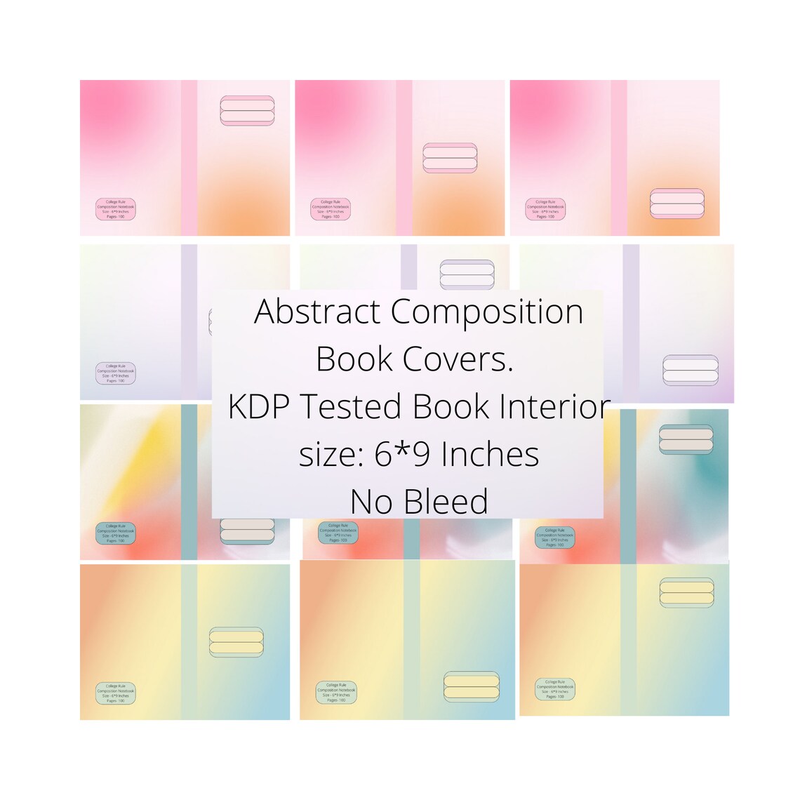 Amazon KDP Book Cover Bundle, 15 Book Cover Canva Templates, KDP Book ...