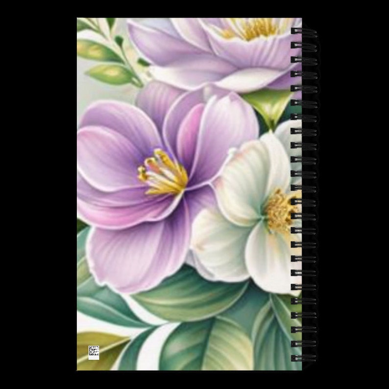 Customizable Purple Floral Journal Personalized Blank Notebook for ...