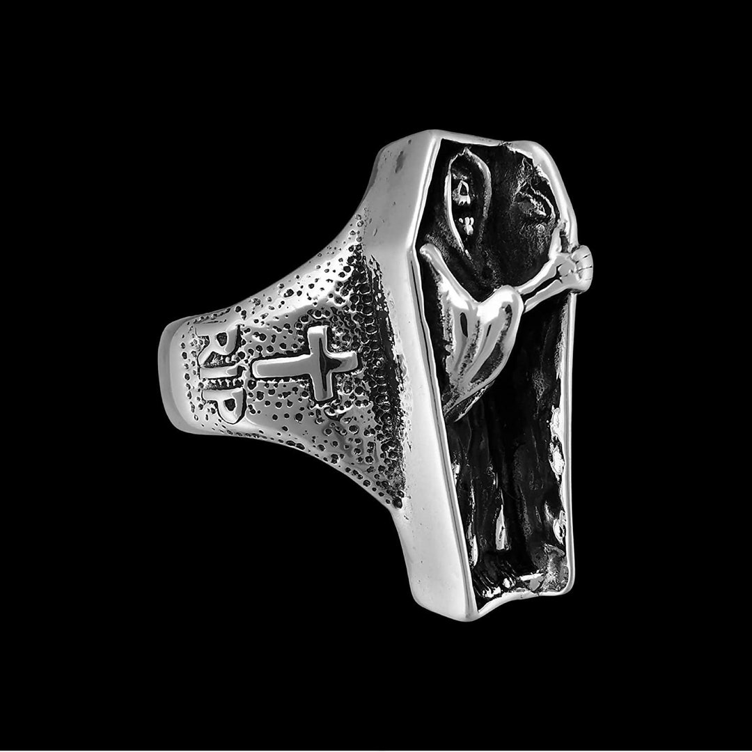 Grim Reaper, Lord Death, 925 Sterling Silver Ring, Navajo Ring, Death ...