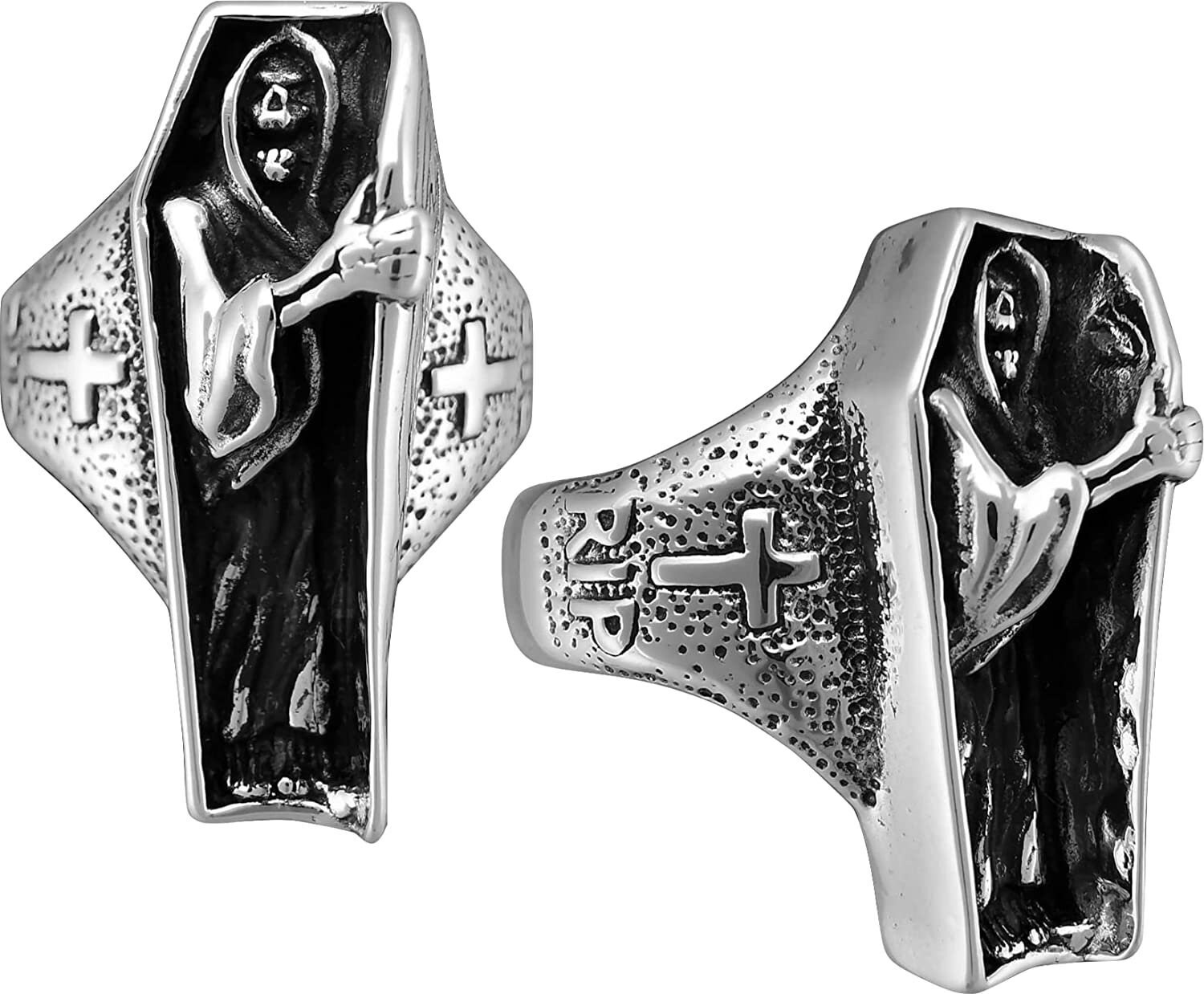 Grim Reaper, Lord Death, 925 Sterling Silver Ring, Navajo Ring, Death ...