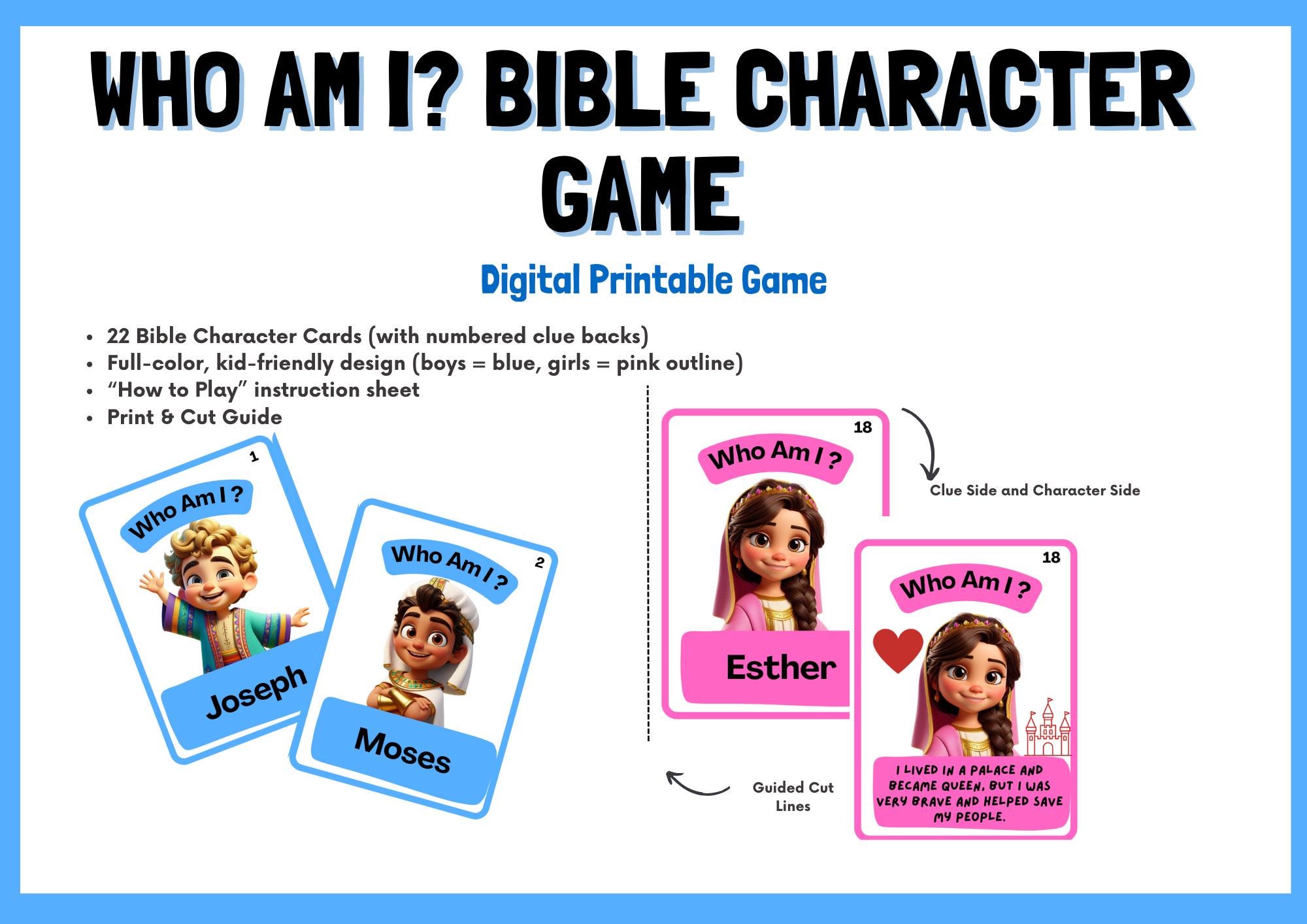 Who Am I? Bible Character Game | JW Kids Printable | Digital Convention ...