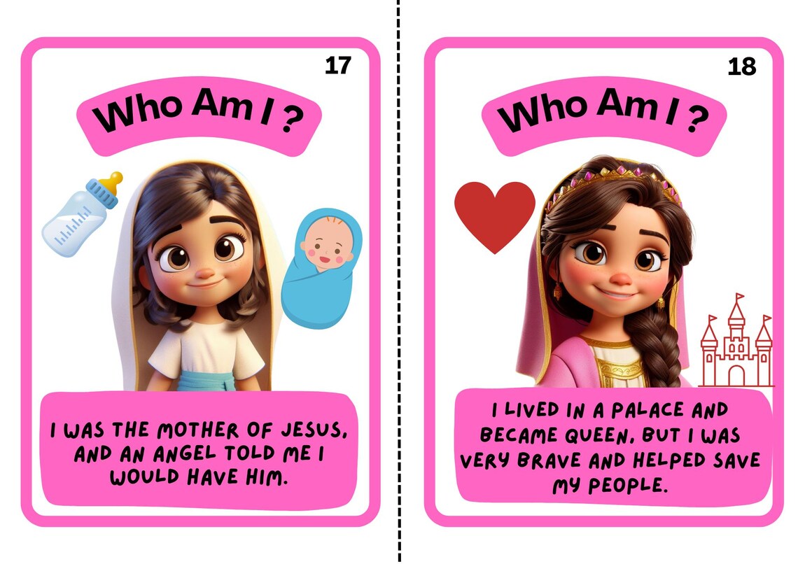 Who Am I? Bible Character Game | JW Kids Printable | Digital Convention ...