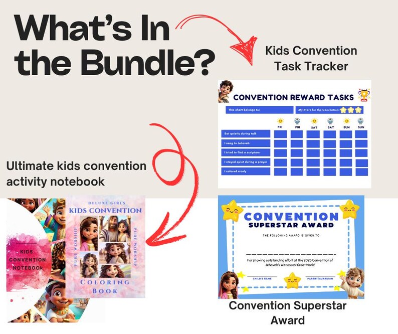 JW Family Convention Bundle: Kids Activities & Parent Guide (printable ...