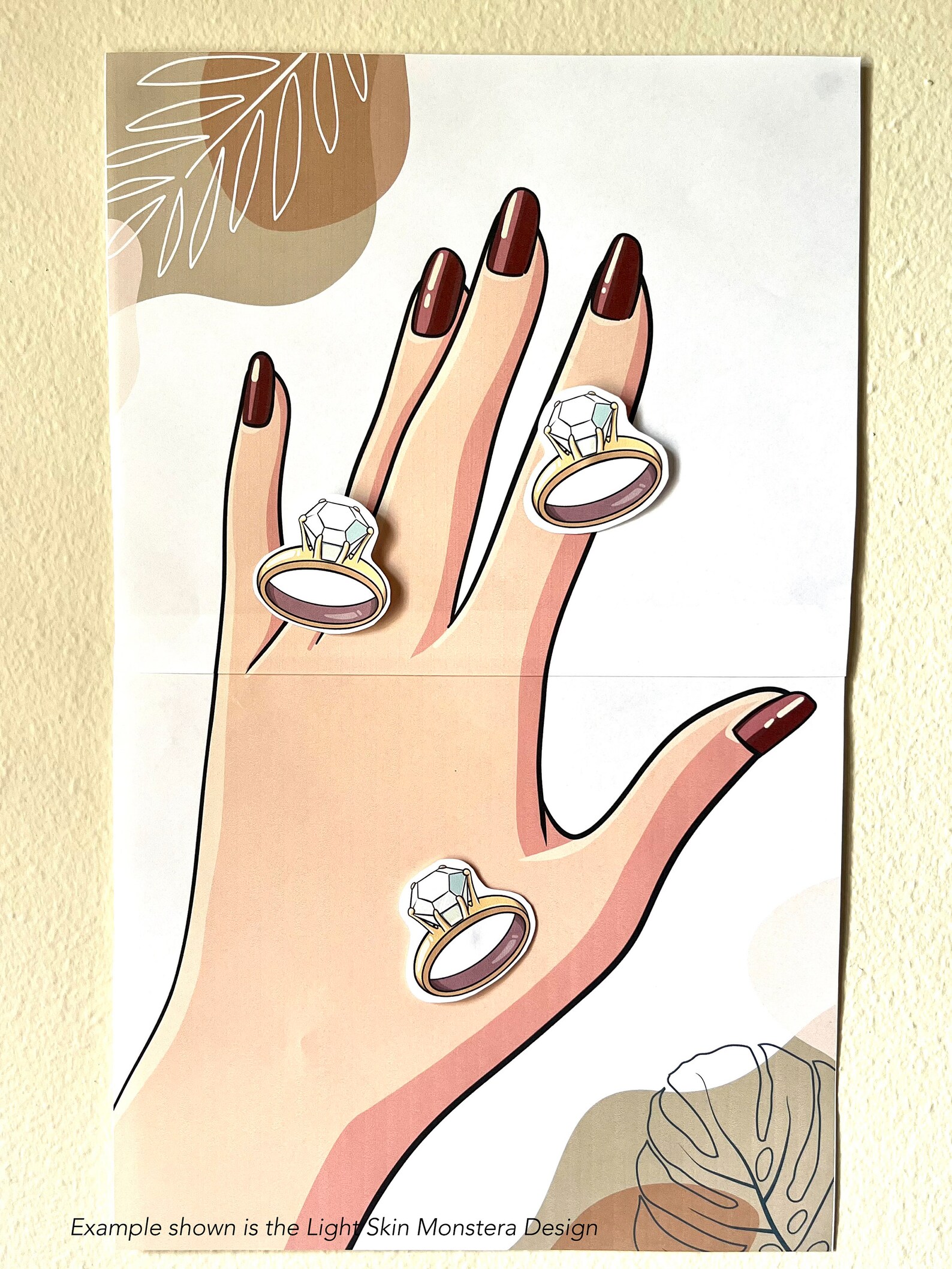 Tan Skin Pin the Ring on the Finger Bridal Shower Engagement Party Game ...