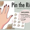 Tan Skin Pin the Ring on the Finger Bridal Shower Engagement Party Game ...
